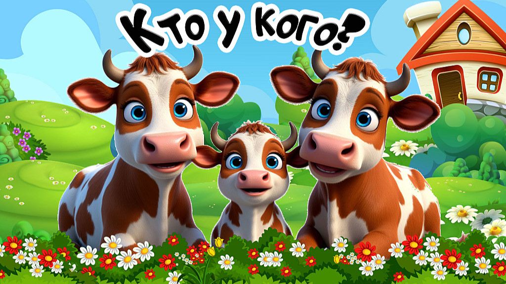 Детёныши животных - Кто у кого? Домашние Животные + Как говорят Животные + Мультики про Животных