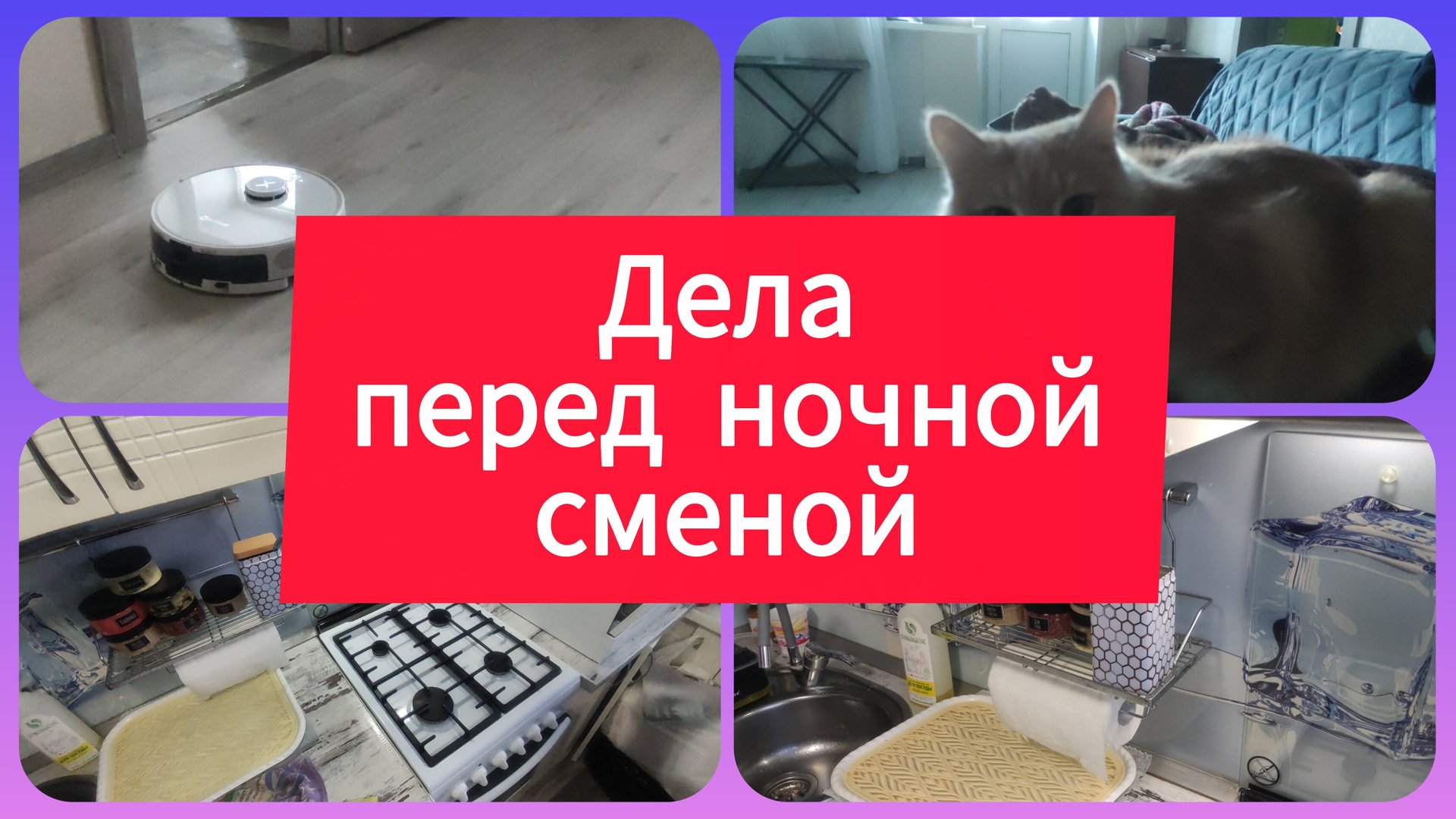 "ЖУЖИК" РАБОТАЕТ, А Я НАБЛЮДАЮ. ДЕЛА ПО КУХНЕ. МОТИВАЦИЯ НА УБОРКУ