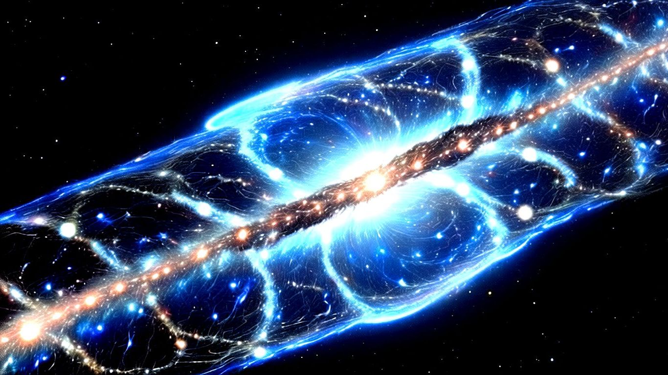 Обнаружена гигантская нить, связывающая галактики