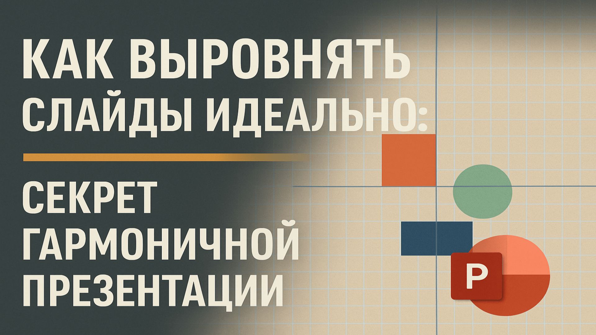 Как выровнять слайды идеально_ секрет гармоничной презентации