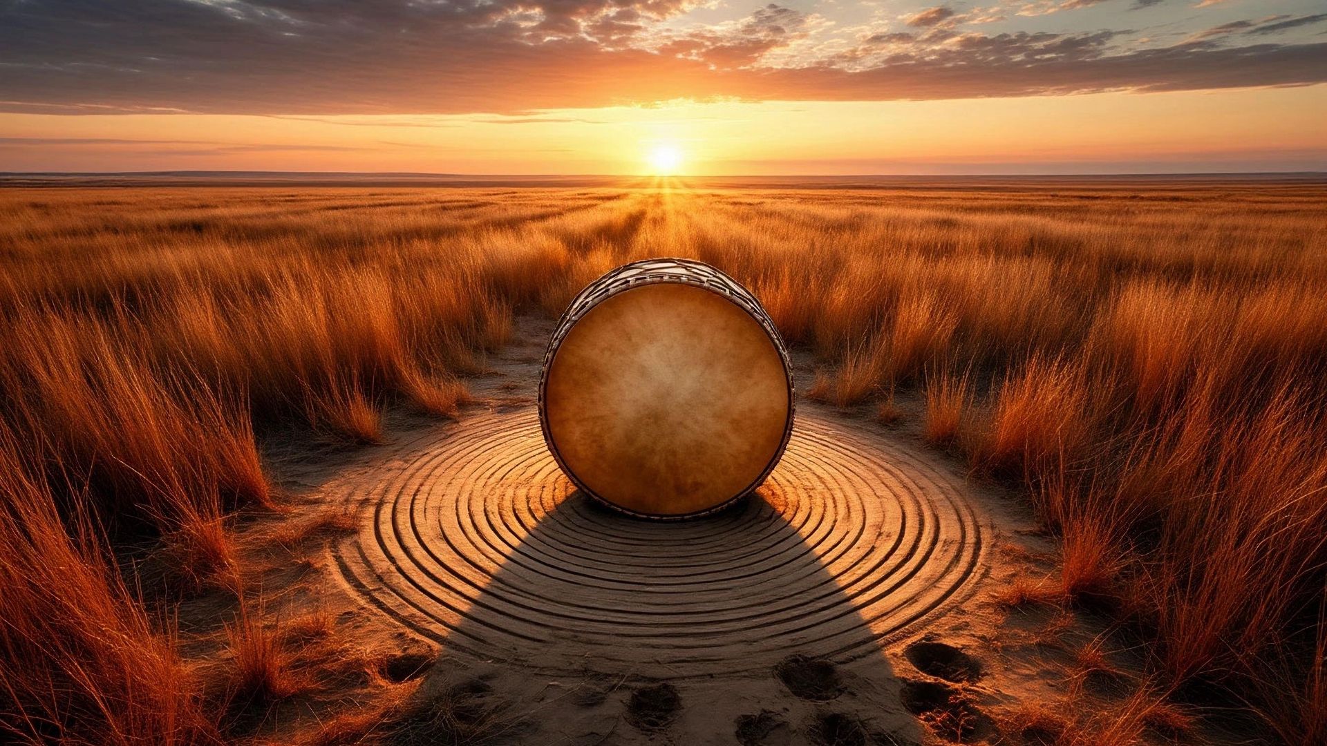 🌾"Степные песни" шаманский бубен и природа степи музыка для медитации
