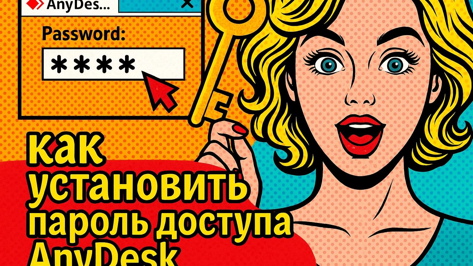 Как установить пароль доступа anydesk