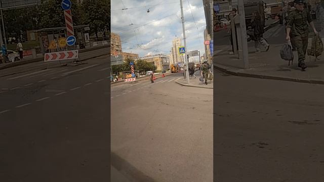 Трамвай №4 Курский вокзал - Метро Бульвар Рокоссовского