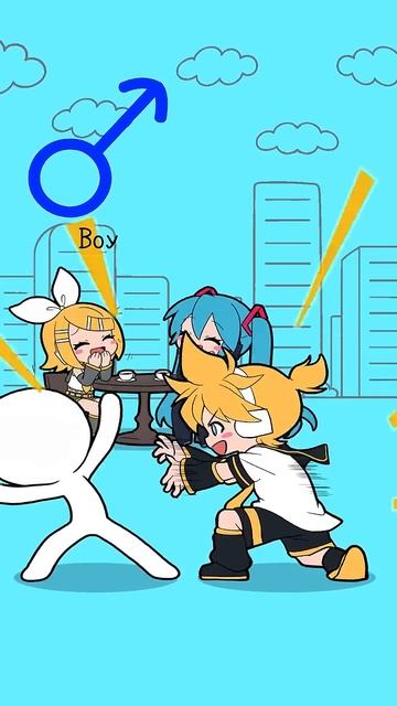 男と女の違い【#鏡音リン・レン #初音ミク #ボーカロイド 】