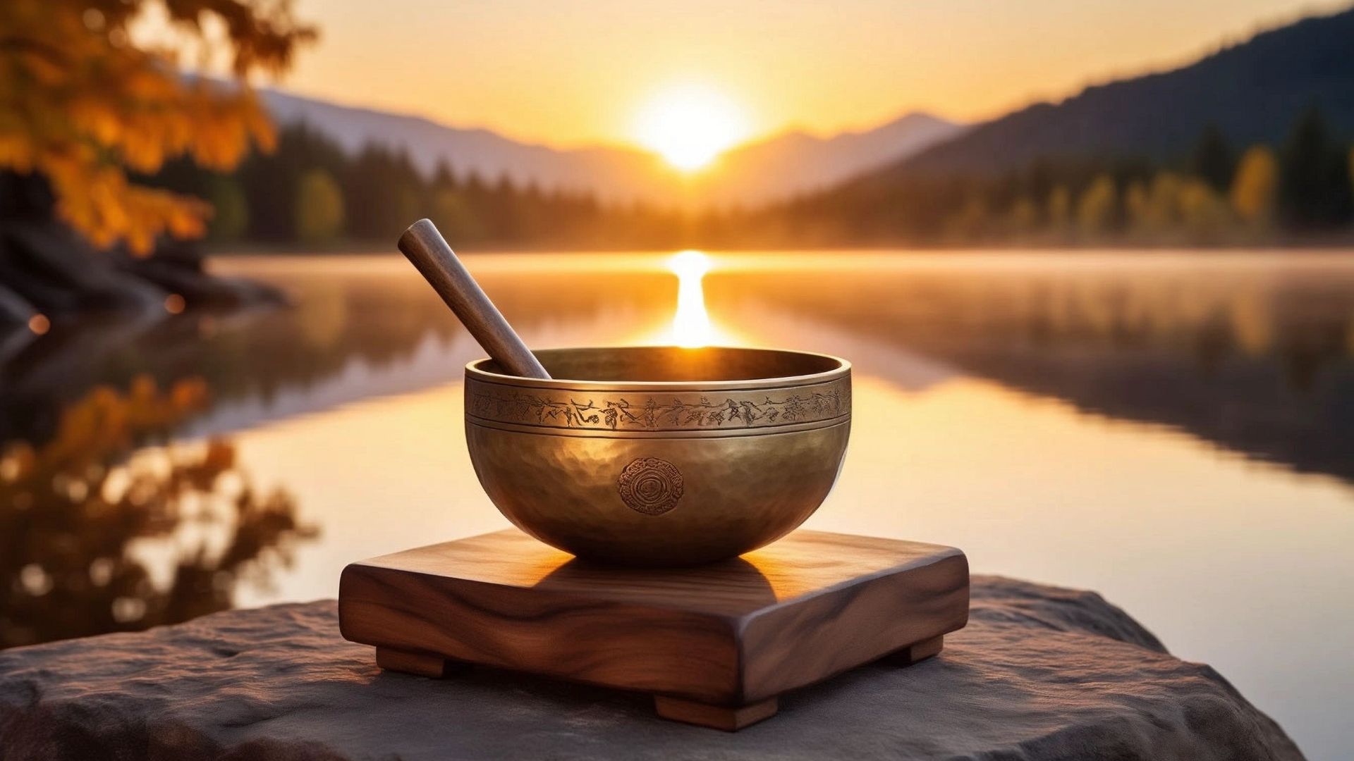 🔔〰️🧎Поющая чаша. Звук ОМ. Байкал