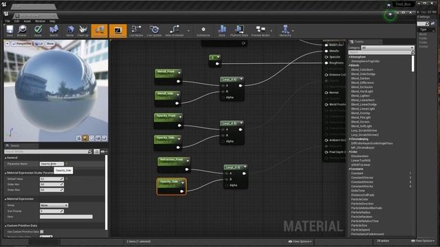 Материал стекла для Unreal Engine 4.