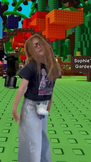 Будущая певица в Роблоксе, сигмагерл в вырасти сад
