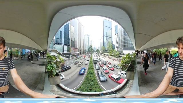 Best 360 VR videos ¦ Traffic Streets Hong Kong CBD Samsung Gear VR Box
