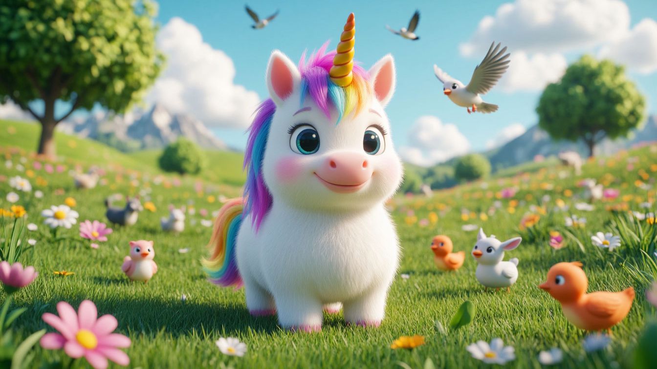 Мультики для детей - Мультик про Радужного единорога - Детские мультики (9)