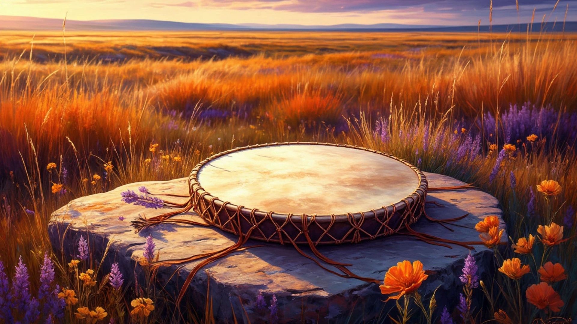 🪔🌅Шаманский бубен. Закат