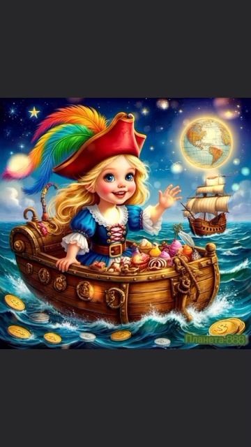 Алиса- Пиратка. Детская весёлая песенка.