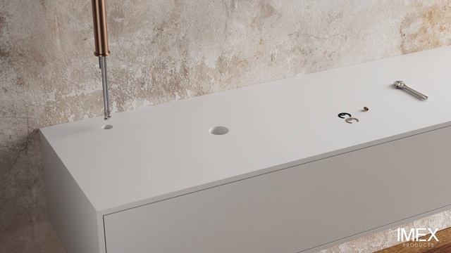 МОНТАЖ СМЕСИТЕЛЯ ДЛЯ РАКОВИНЫ IMEX СЕРИИ MONZA