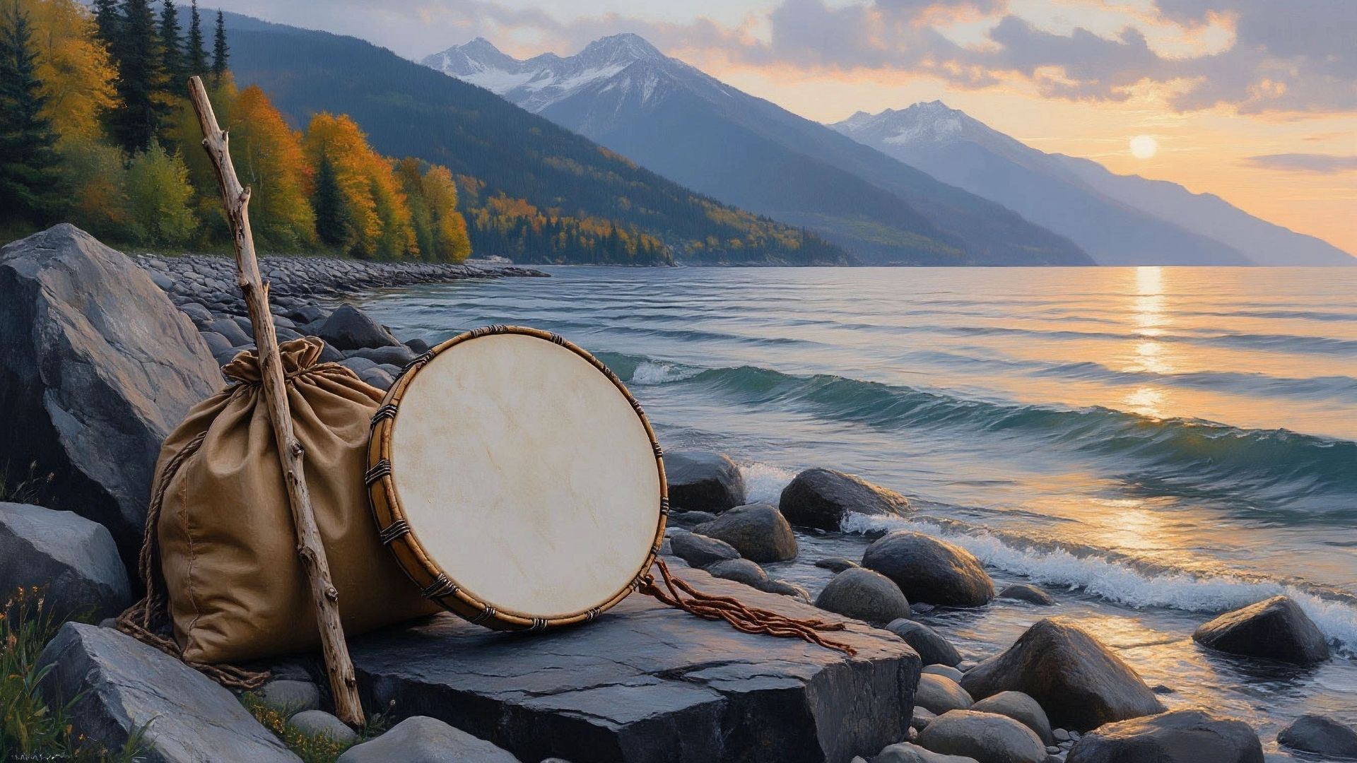 🌊 Шаманский бубен — Черное море, вид на Абхазию