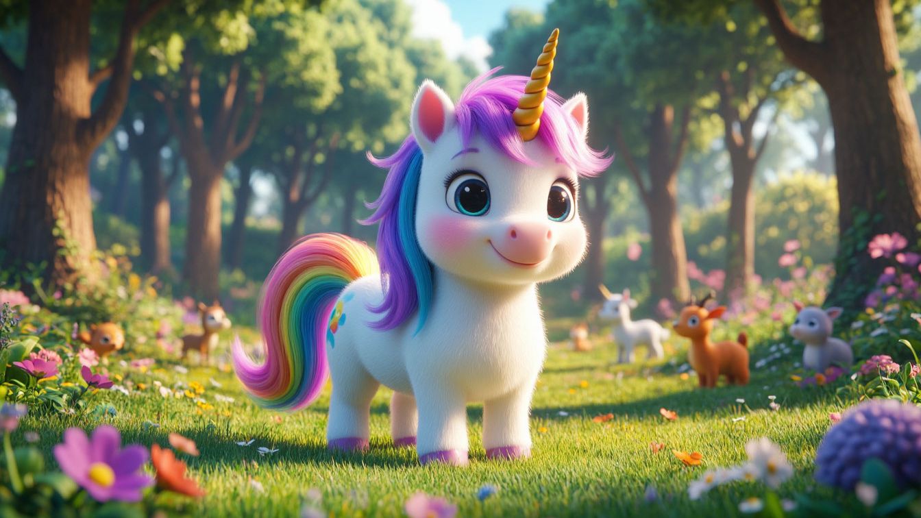 Мультики для детей - Мультик про маленького Единорога - Для маленьких детей (11)