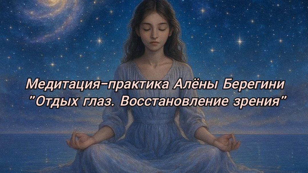 Медитация-практика Алёны Берегини. Отдых глаз. Восстановление зрения.