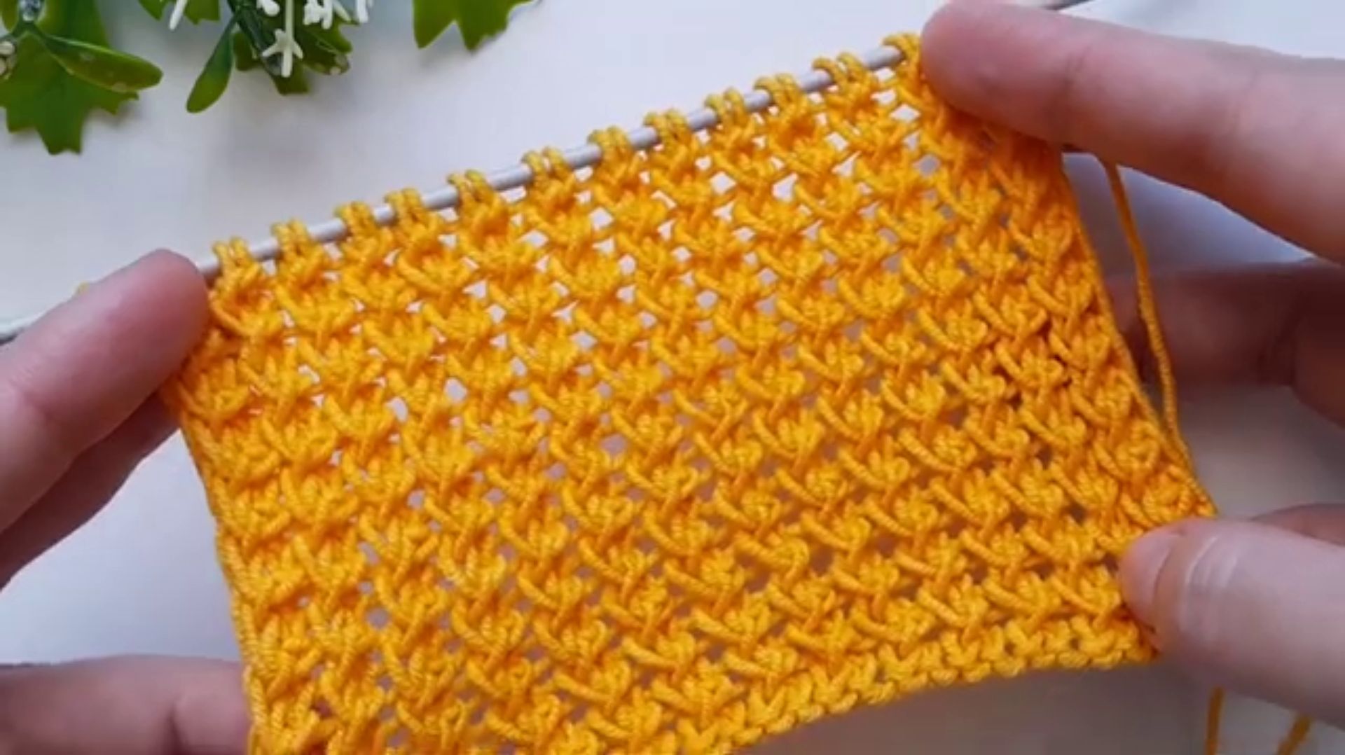 Простой узор спицами - Вязание спицами для начинающих