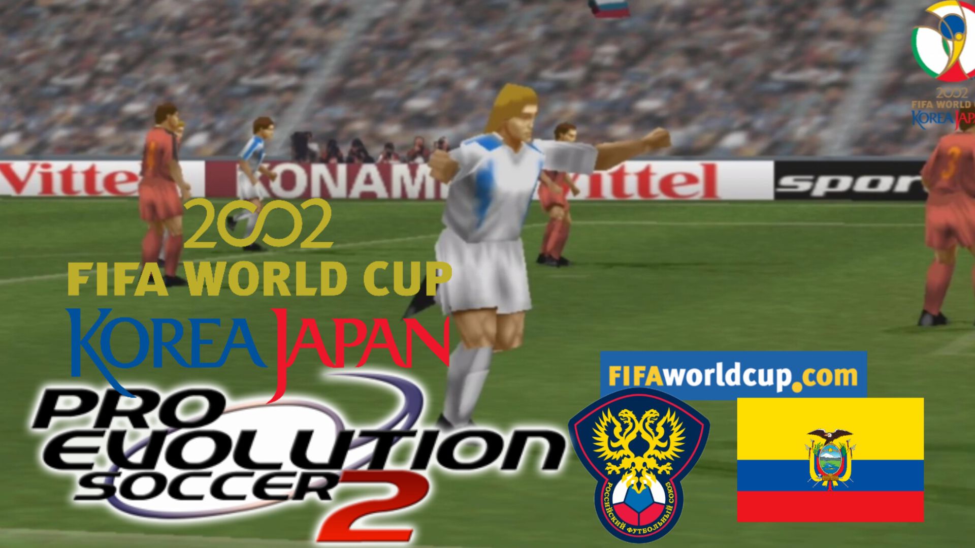 Pro Evolution Soccer 2 | ЧЕМПИОНАТ МИРА 2002 1/8 Финала [РОССИЯ - ЭКВАДОР]