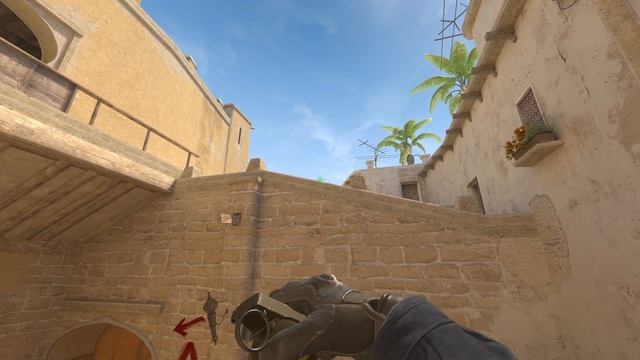 1) Mirage - Молотов между с Т спавна