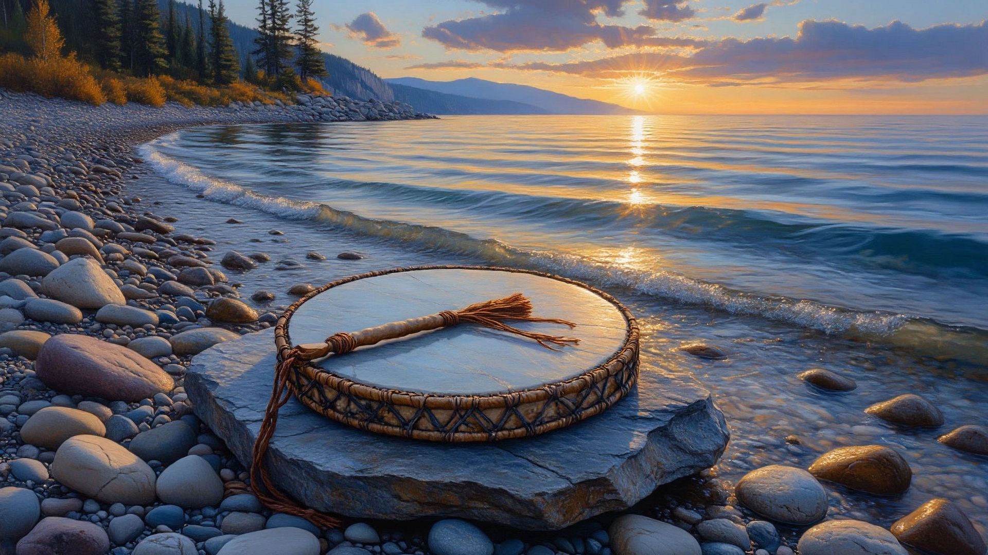 🪔🔥💧Шаманский бубен Дорога к силе природы.