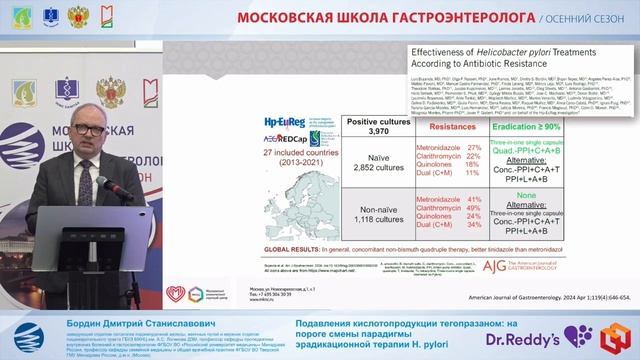 Бордин Дмитрий Станиславович Подавления кислотопродукции тегопразаном_ на пороге смены парадигмы эра