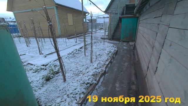 7 соток. Поездка на дачу, холодно и снежно. Что делала на даче в ноябре? Хроника 19 ноября 2025 год