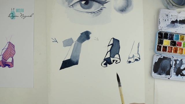 Как рисовать нос. Как нарисовать нос поэтапно.