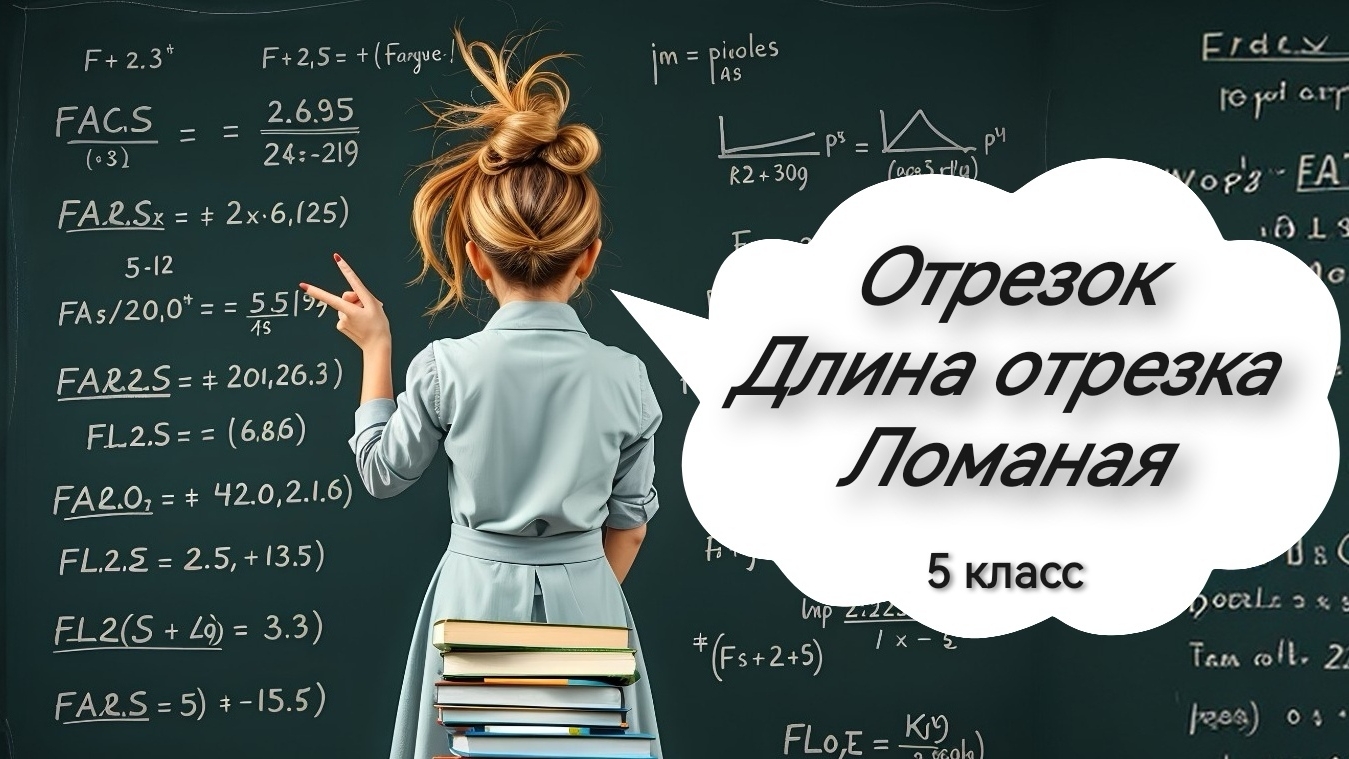 Отрезок. Длина отрезка. Ломаная. 5 класс