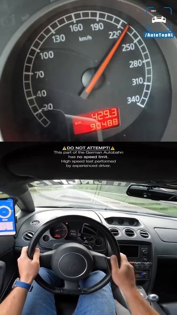 Manual Lamborghini Gallardo 🕹️on the Autobahn! #autotopnl #lamborghini #cars