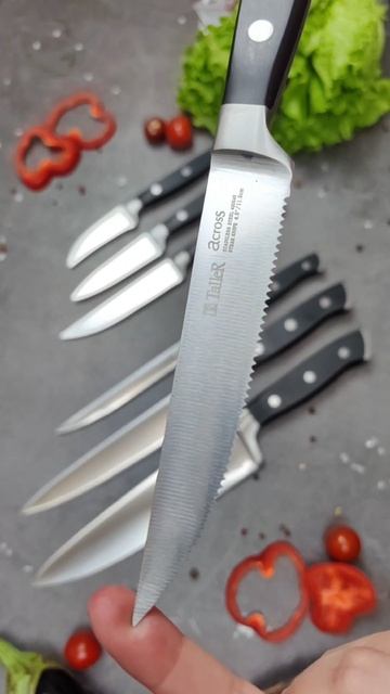 Нож для стейка Акросс TR-22022, длина лезвия 11,5 см