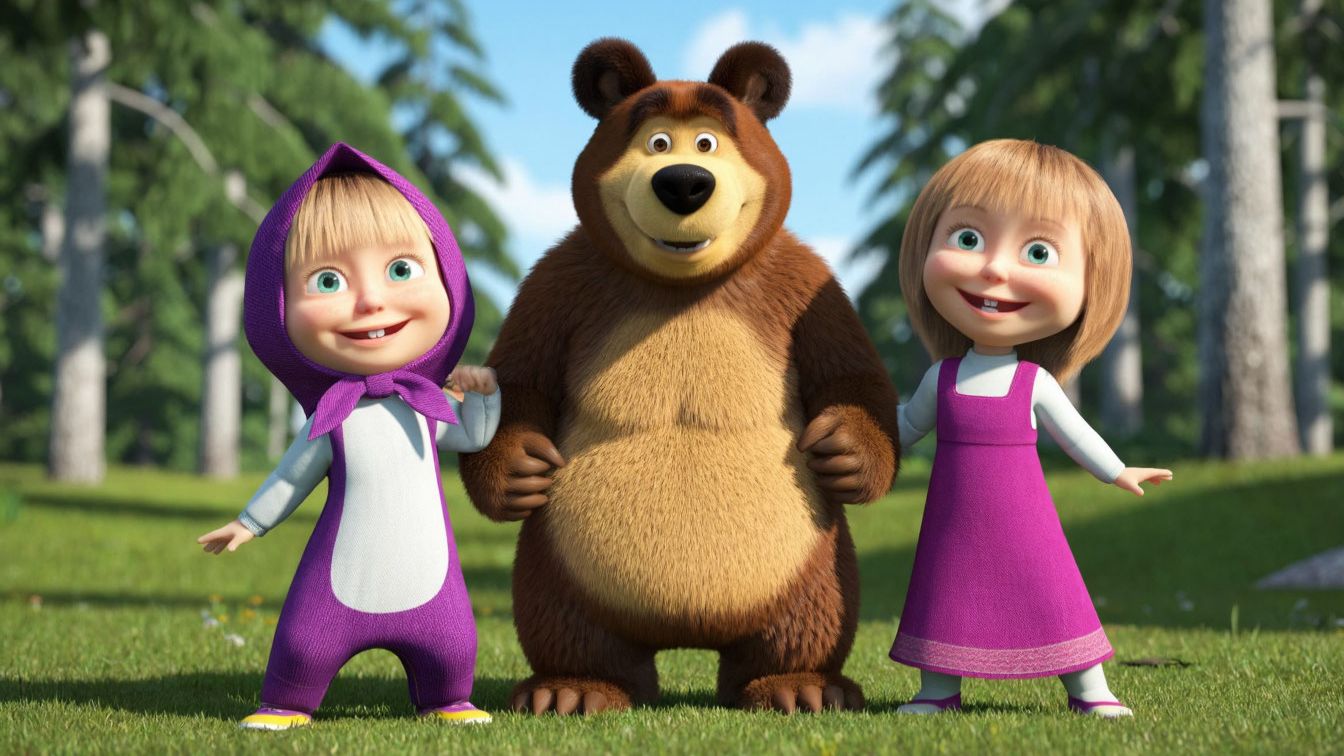 Маша и Медведь, Кот в сапогах готовит пиццу, 163 серия / Мультики для детей /  (7)