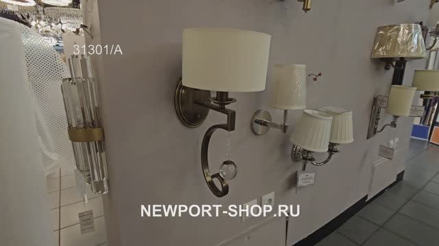 Бра Newport 31301/A black brass