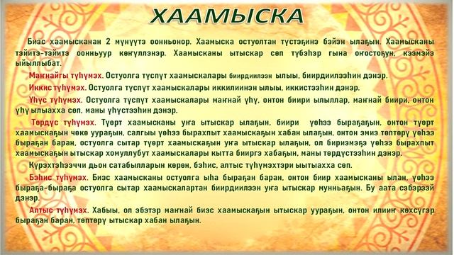 "Ыйдарынан туомнар" рубрика. Таҥха (2021 с.)