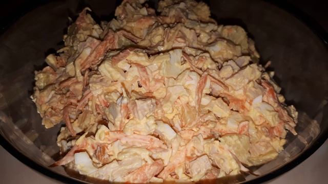 Безупречный Салат с  морковью и копченой курицей! Наблюдатель.