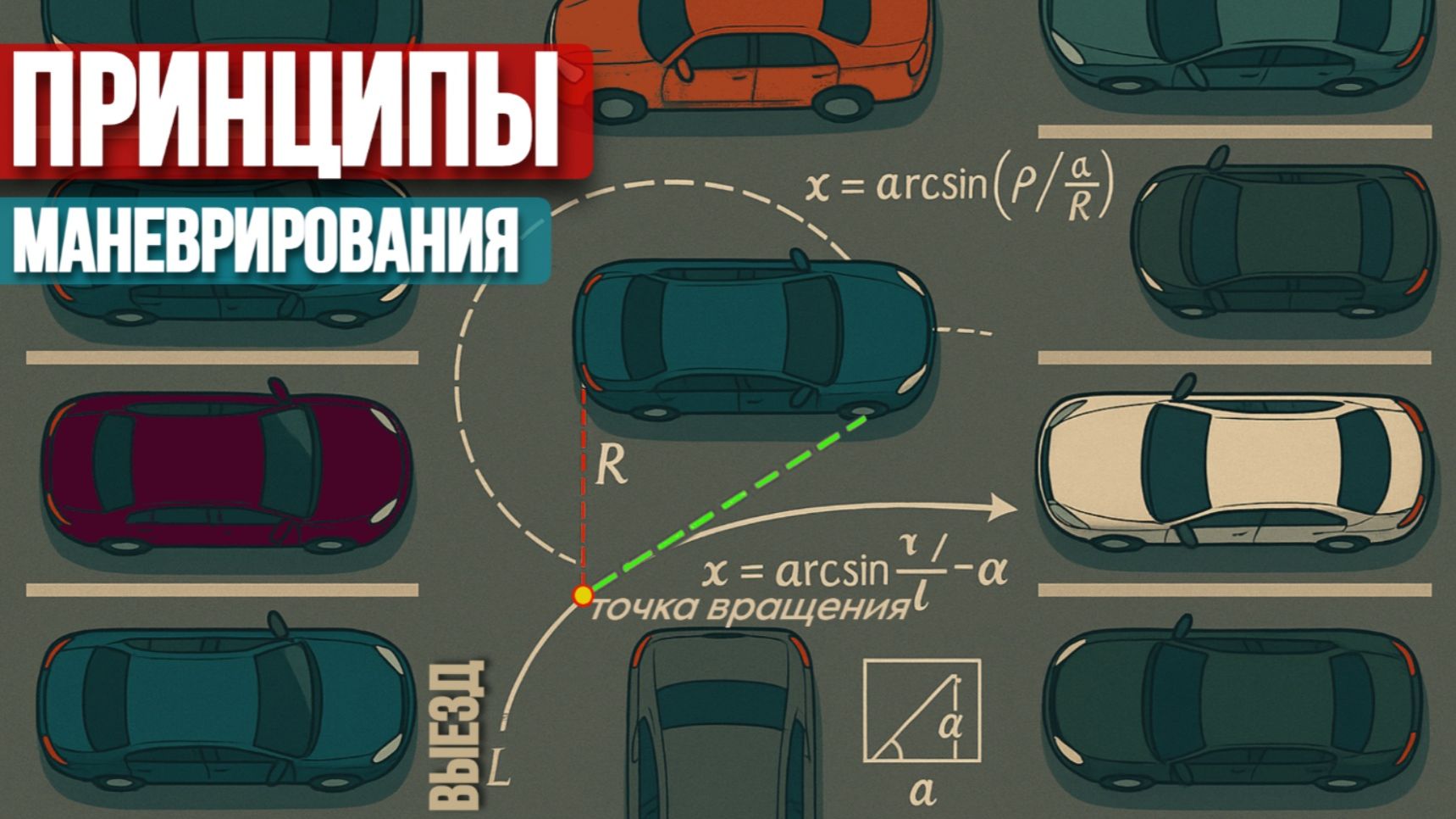 Выезд из сложных ситуаций на парковке и движение в ограниченном пространстве