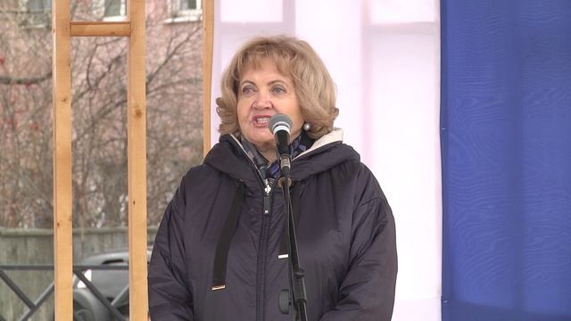 Торжественное открытие сквера в Бутке