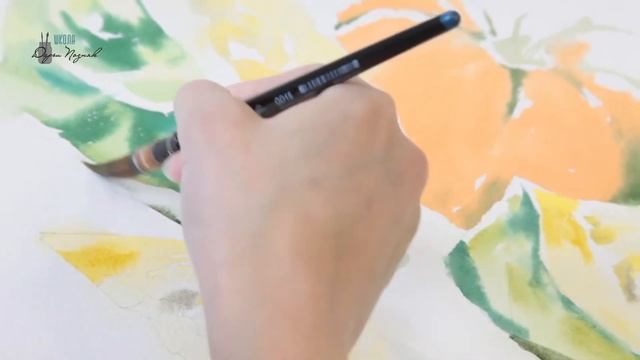 Акварель. Мой перфоманс часть 4.