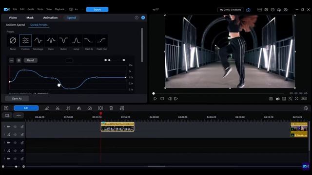 Основы 36 Как ускорить, замедлить, развернуть и сделать стоп кадр в видео PowerDirector 24