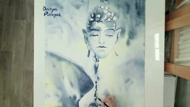 Акварель. Мой перфоманс часть 6.