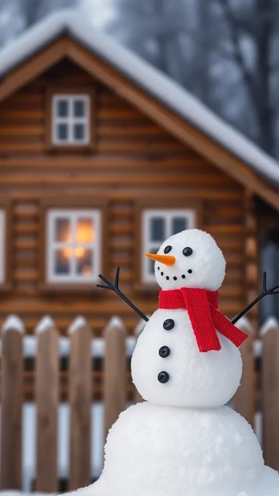 Машин снеговик - Стихотворение