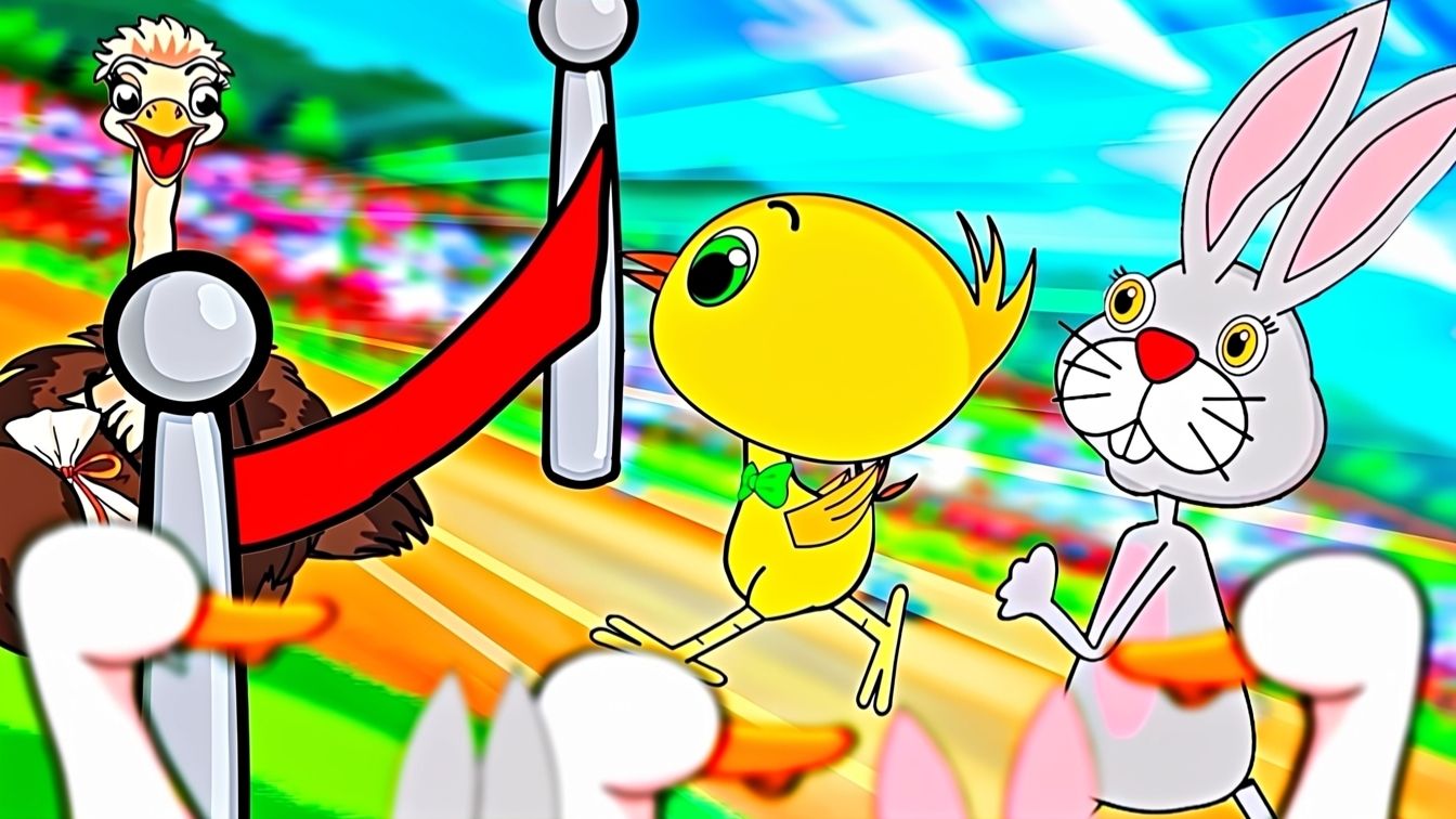 Цып-Цып Цыпленок 🐥Кто же победит🥇в Большом забеге на Птичьем дворе🐓🦃Страус❓Кролик❓а может белки❓