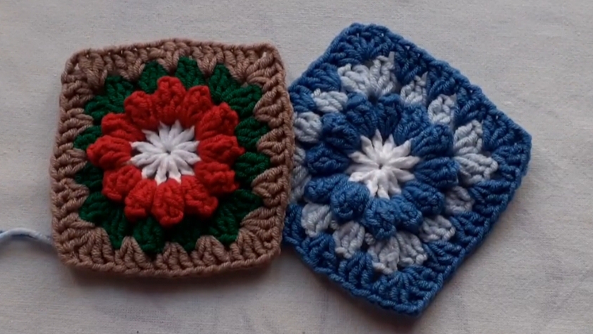 Мотив для салфетки ,пледа , коврика крючком.