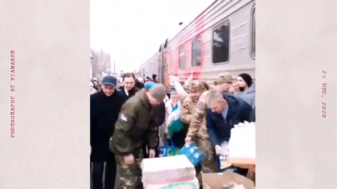 20-11-2025 Эшелон с ранеными бойцами прошёл через мой город. Стерлитамаковцы, горжусь вами.