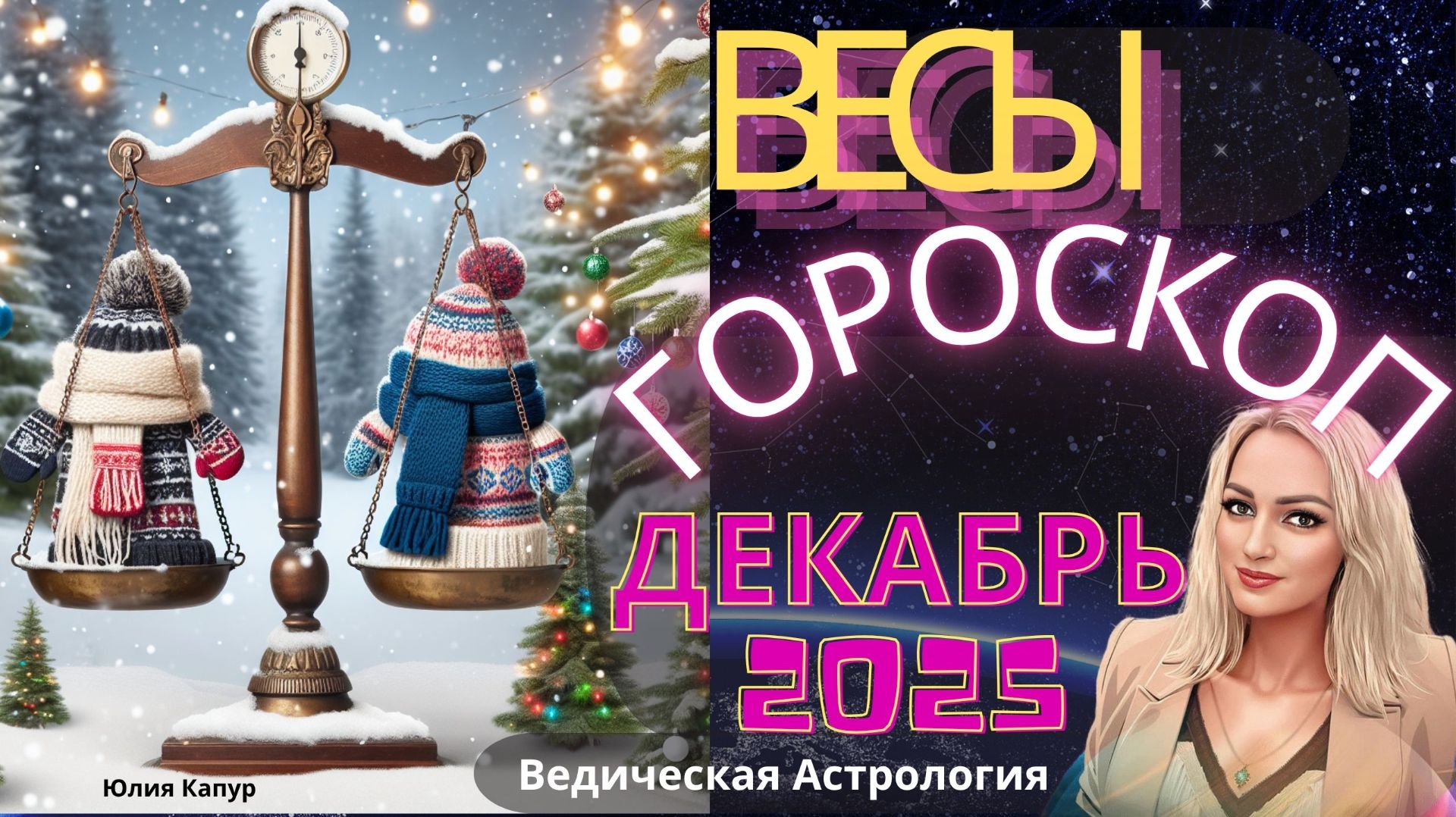 Весы ♎ - гороскоп на Декабрь 2025 года. От Юлии Капур