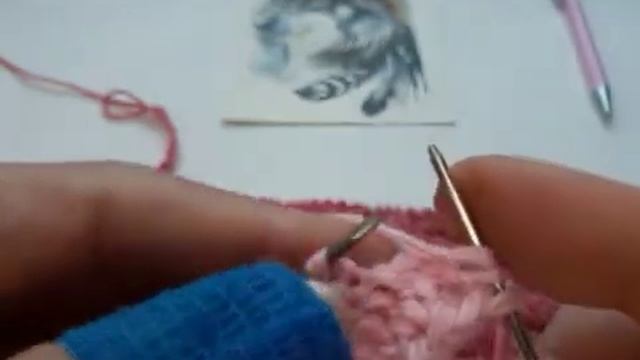 Узоры спицами.Плетенка.