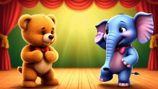 Песенка для детей, Песенки для детей, Песенка про слона и медвежонока