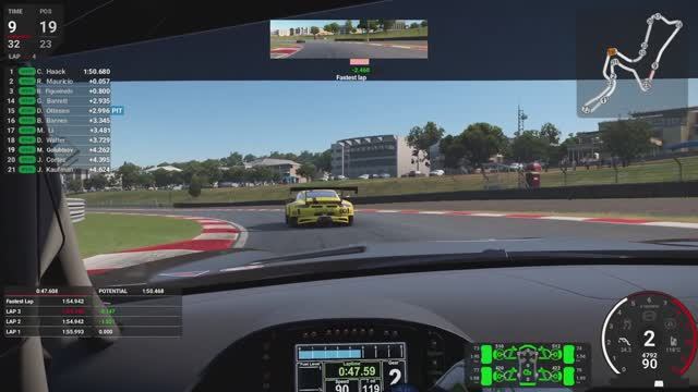 Одиночный чемпионат Automobilista 2, Mercedes AMG GT3\ Kyalami - Боремся с Mozой)