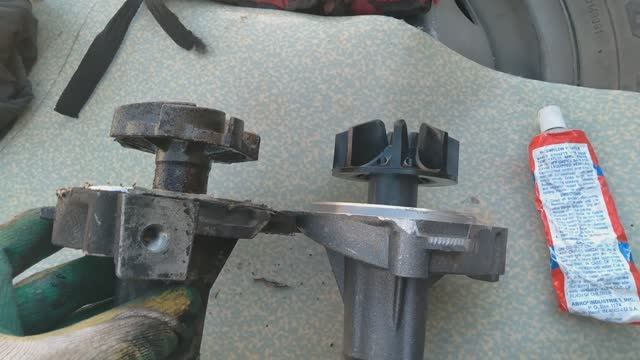 Замена помпы. Помпа ТЗА. /Нива 21213.