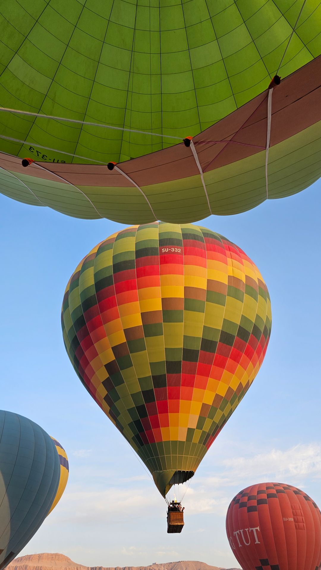 Египет.Луксор,Полёт на воздушном шаре