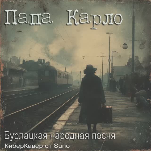 Папа Карло. Бурлацкая народная песня (КиберКавер от Суно)