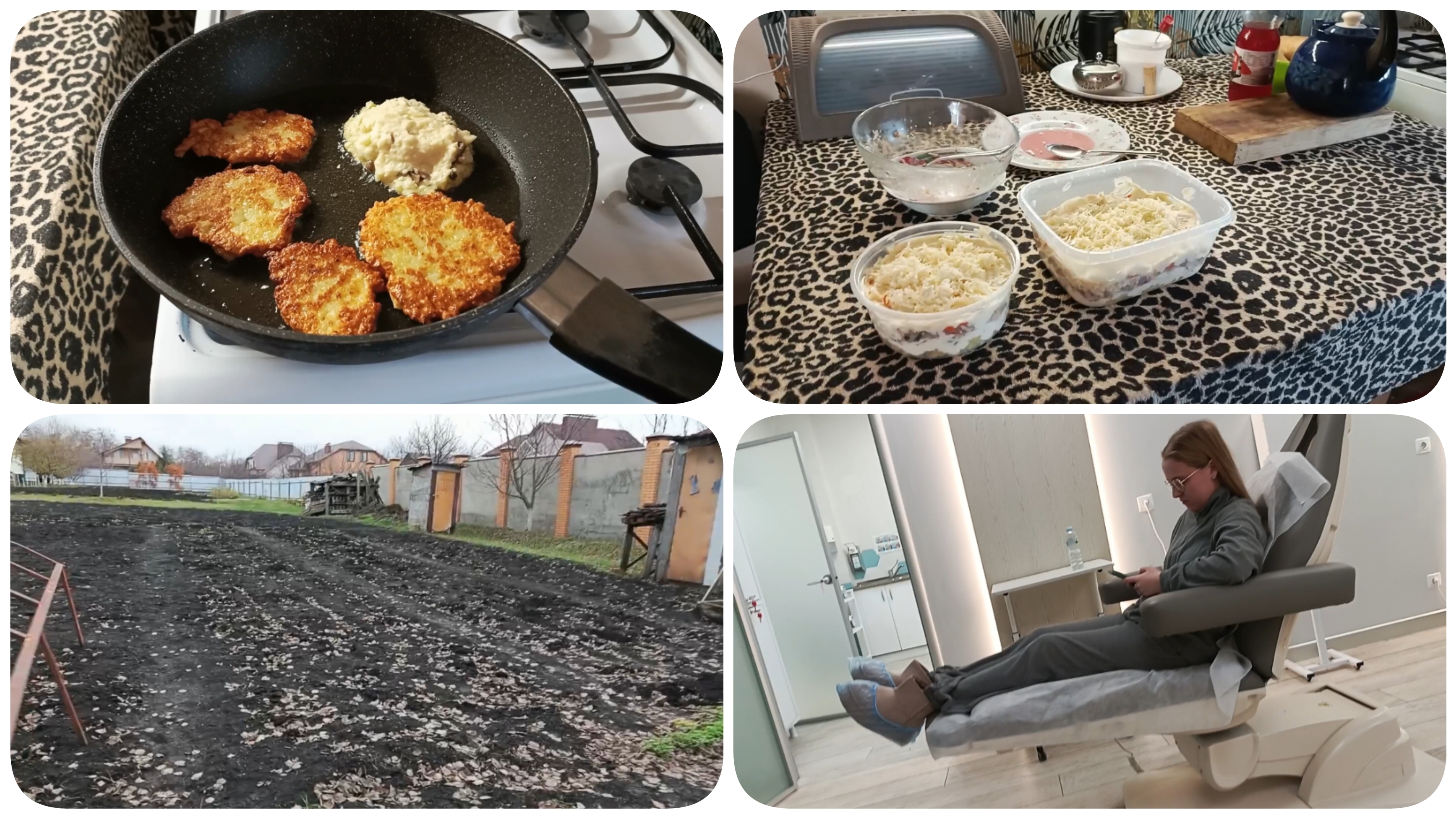 Vlog Жарим Драники с начинкой. Показываю процесс съёмки как готовлю  салат.